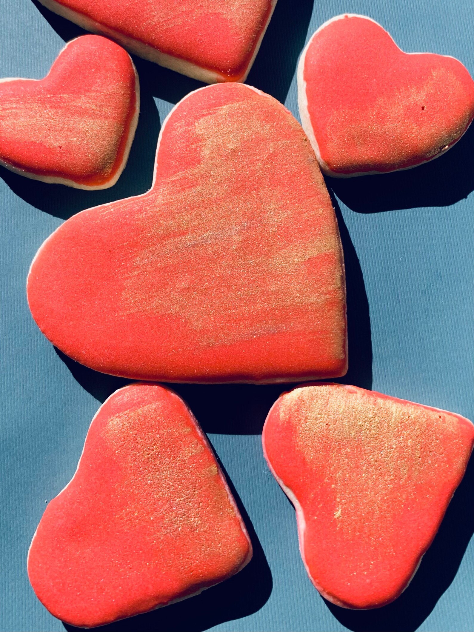 Golden Heart Sugar Cookies, Lovely Cookies, Edible Gift. - Etsy