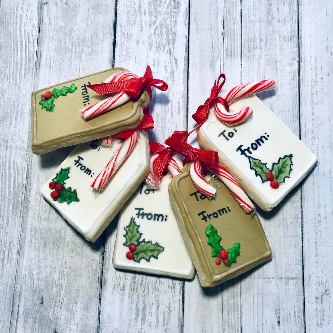 Gift Tag Cookies With Black Food Grade Marker. - Etsy