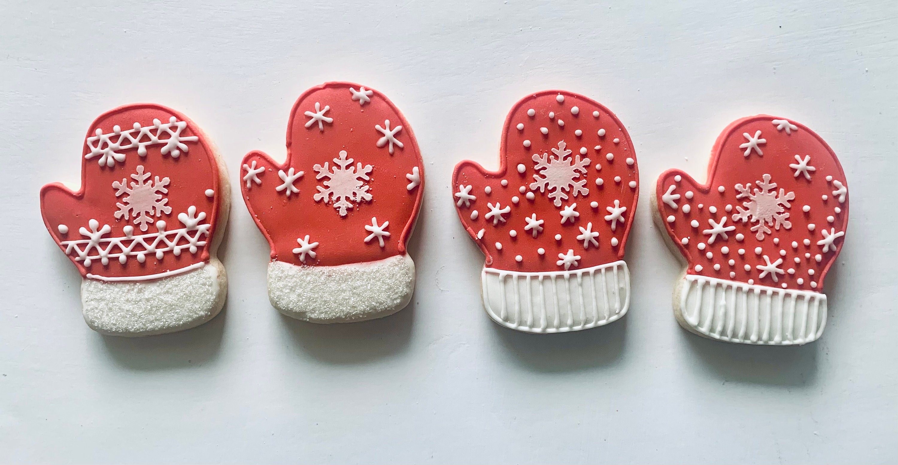 Christmas Mittens Sugar Cookies, Winter Cookies, Holiday Cookies - Etsy