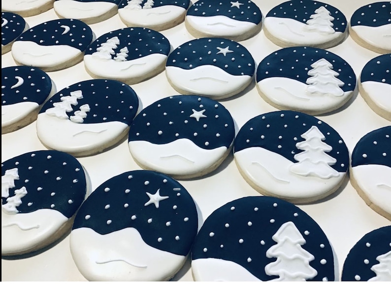 Winter Night Sugar Cookies, Winter Love, Quietness of Winter, Christmas ...