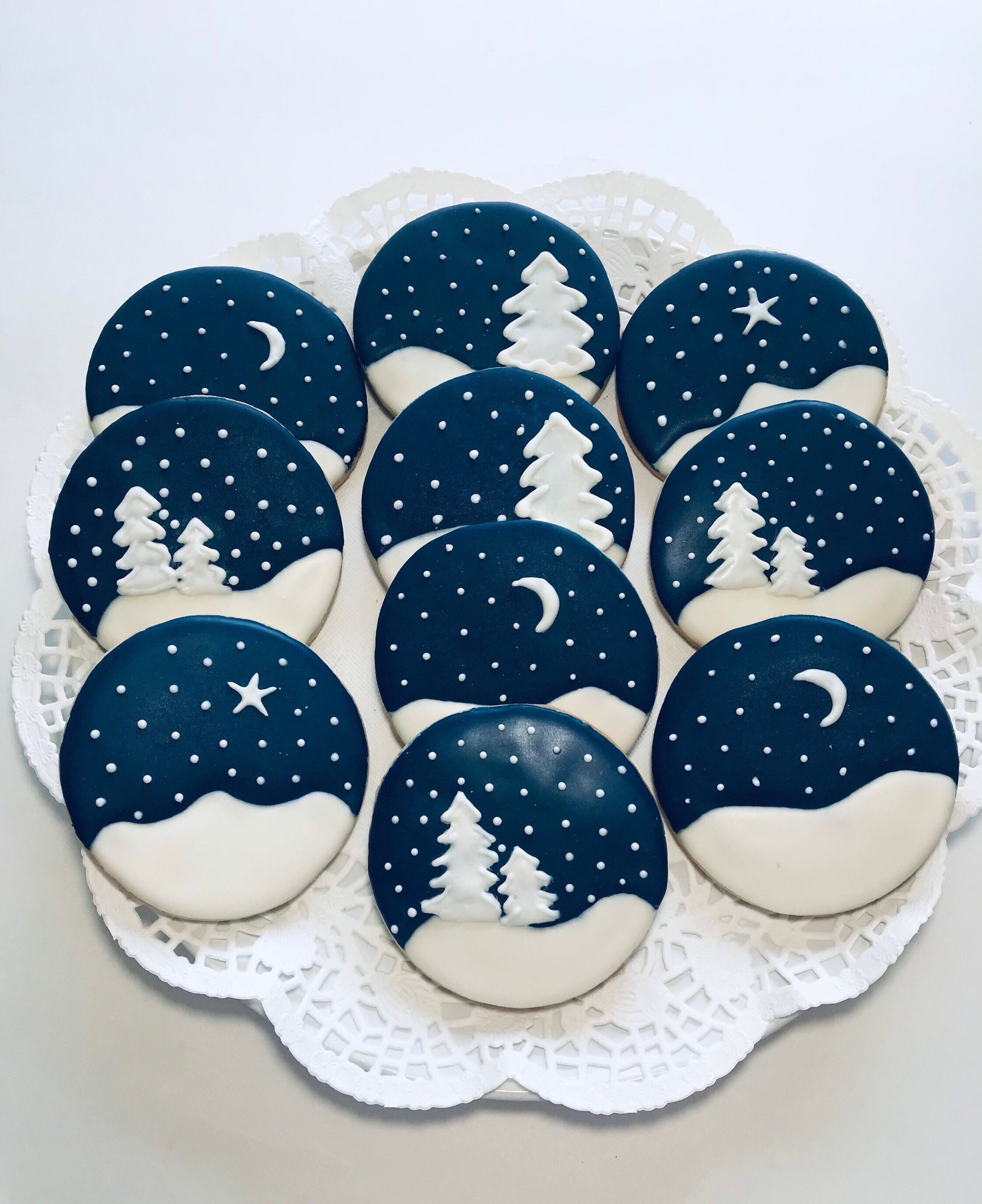 Winter Night Sugar Cookies, Winter Love, Quietness of Winter, Christmas ...