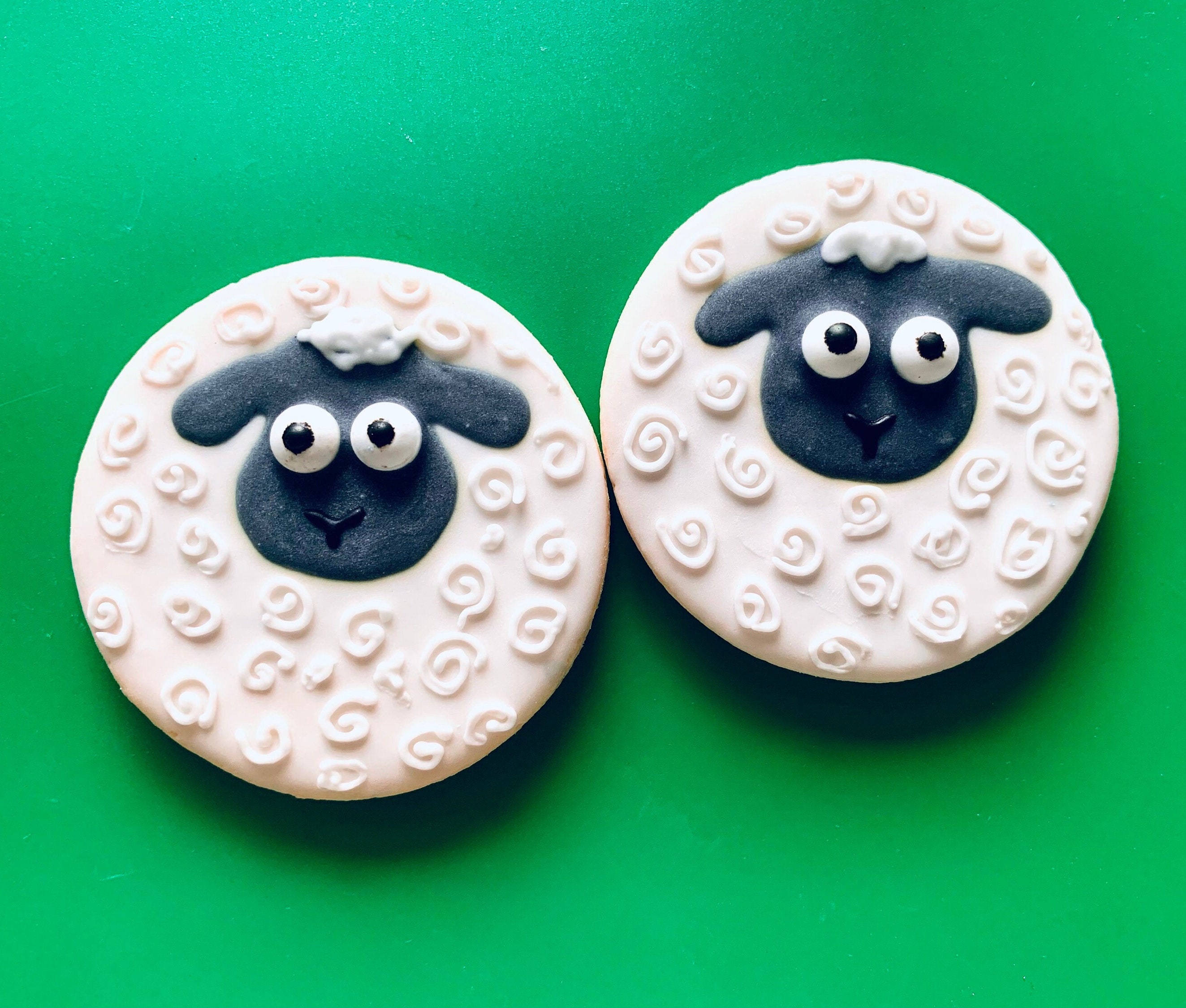 Sheep Decorated Sugar Cookies, Lamb Cookies, Easter Cookies, Farm ...