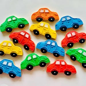 Car Birthday Cookies,baby Shower Car Cookies, Police Car Cookies ...