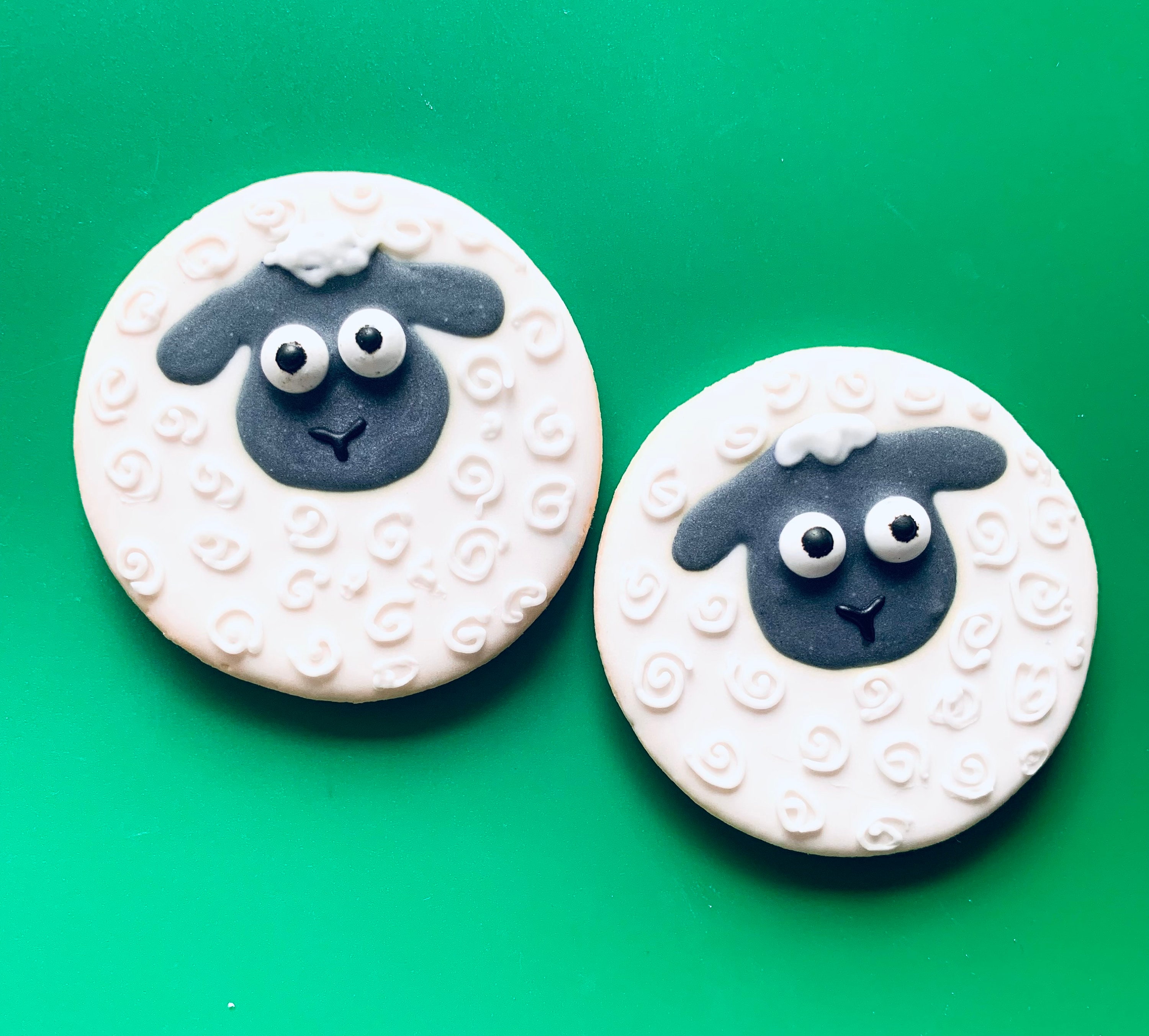 Sheep Decorated Sugar Cookies, Lamb Cookies, Easter Cookies, Farm ...