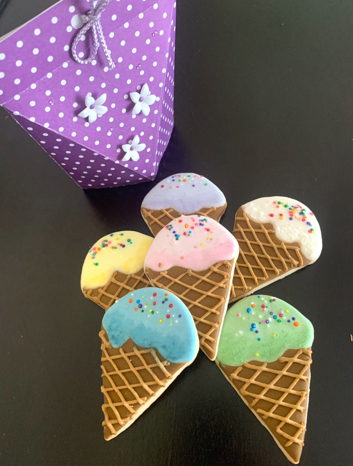 Cool Treats: Ice Cream Cone Sugar Cookies - Etsy