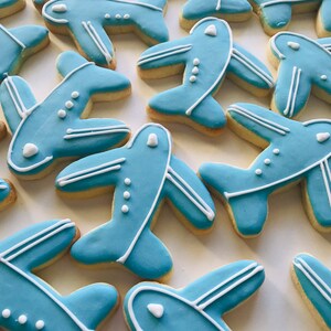 Aviation Airplane Sugar Cookies Pilot Gift Baby Shower - Etsy