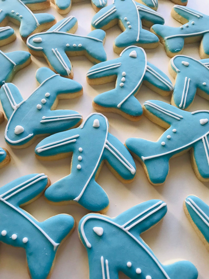 Aviation Airplane Sugar Cookies Pilot Gift Baby Shower - Etsy