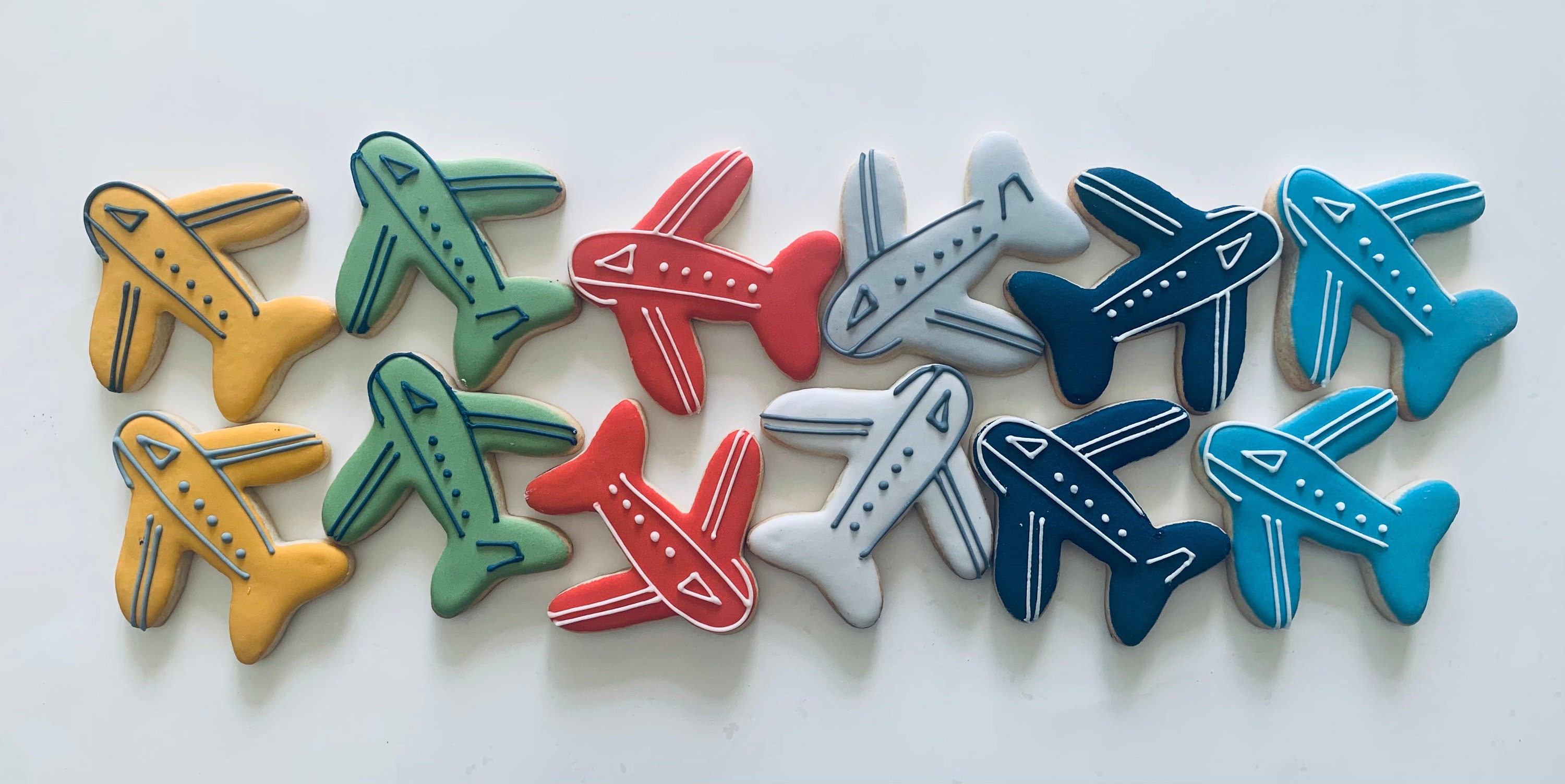 Aviation, Airplane Sugar Cookies, Pilot Gift, Baby Shower, Airplane ...