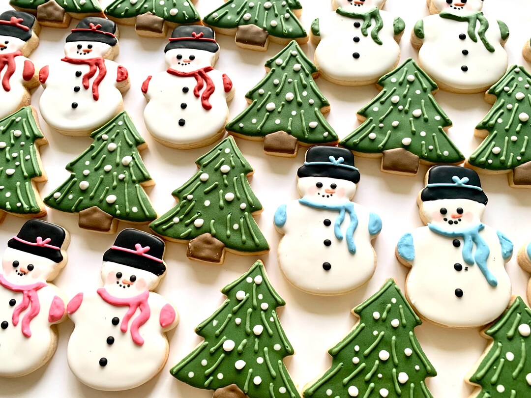 Frosty Season Sugar Cookies, Winter Travel, Forest, Pine Tree, Snowfall ...