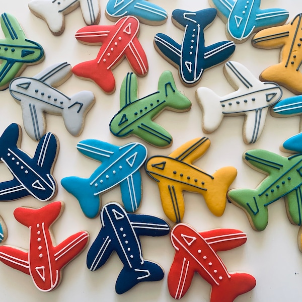 Airplane Cookies - Etsy