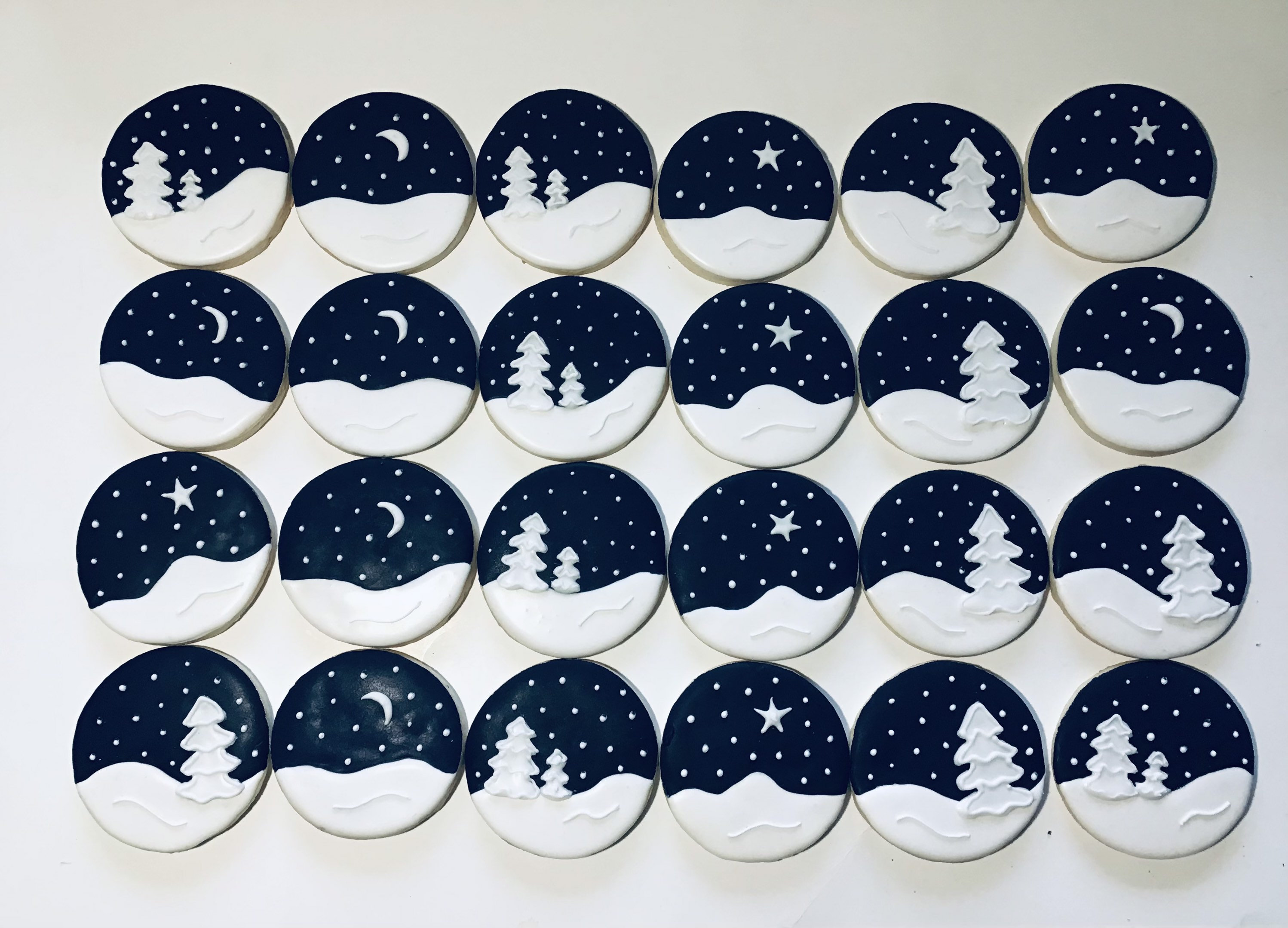 Winter Night Sugar Cookies, Winter Love, Quietness of Winter, Christmas ...