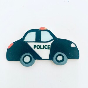 Car Birthday Cookies,baby Shower Car Cookies, Police Car Cookies ...