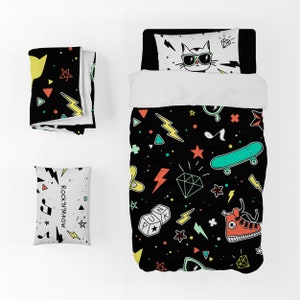 Duvet Cover - PUNK - Colours/black - Etsy