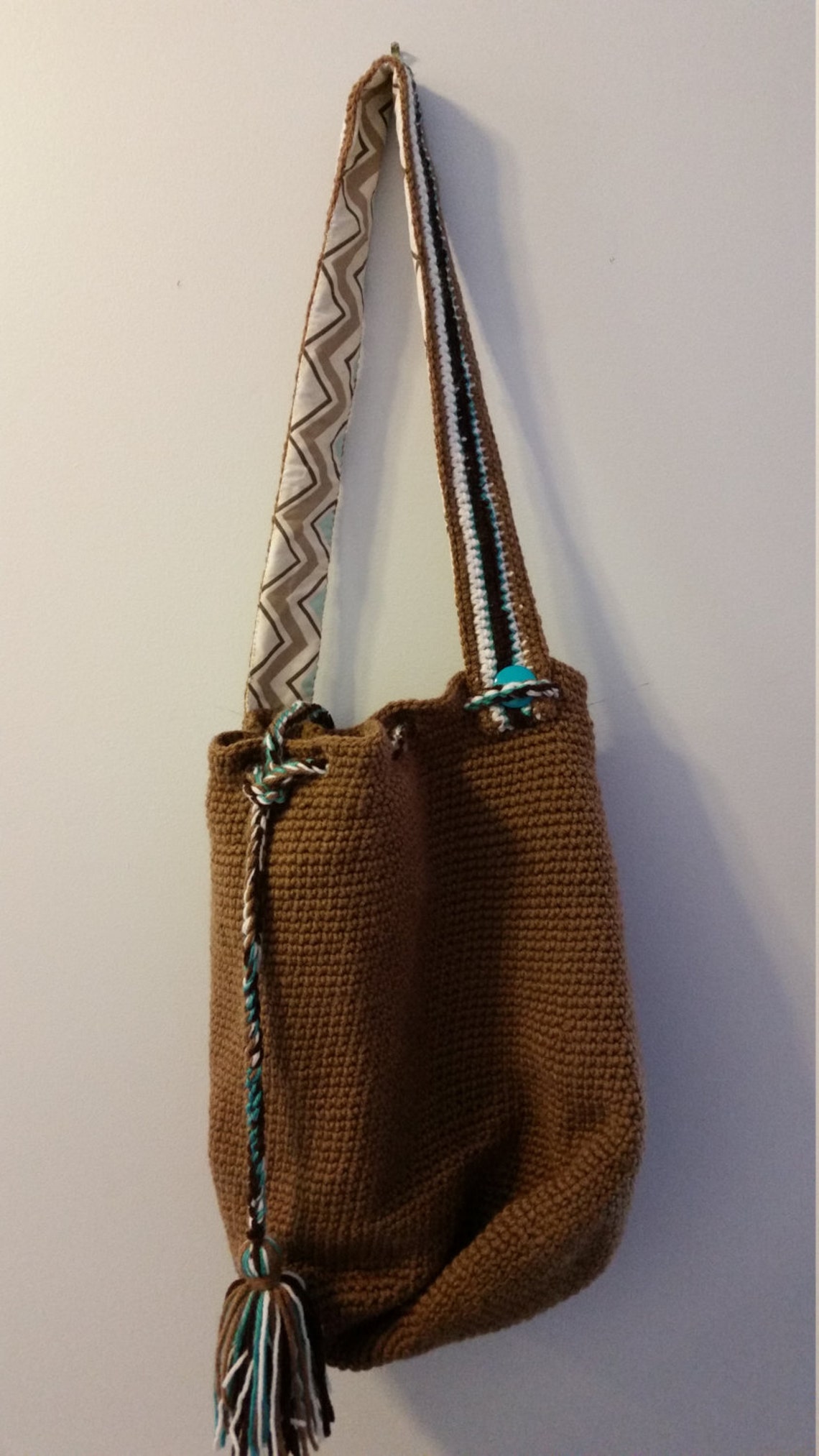 Brown and Patterned Bogo Style Bag - Etsy