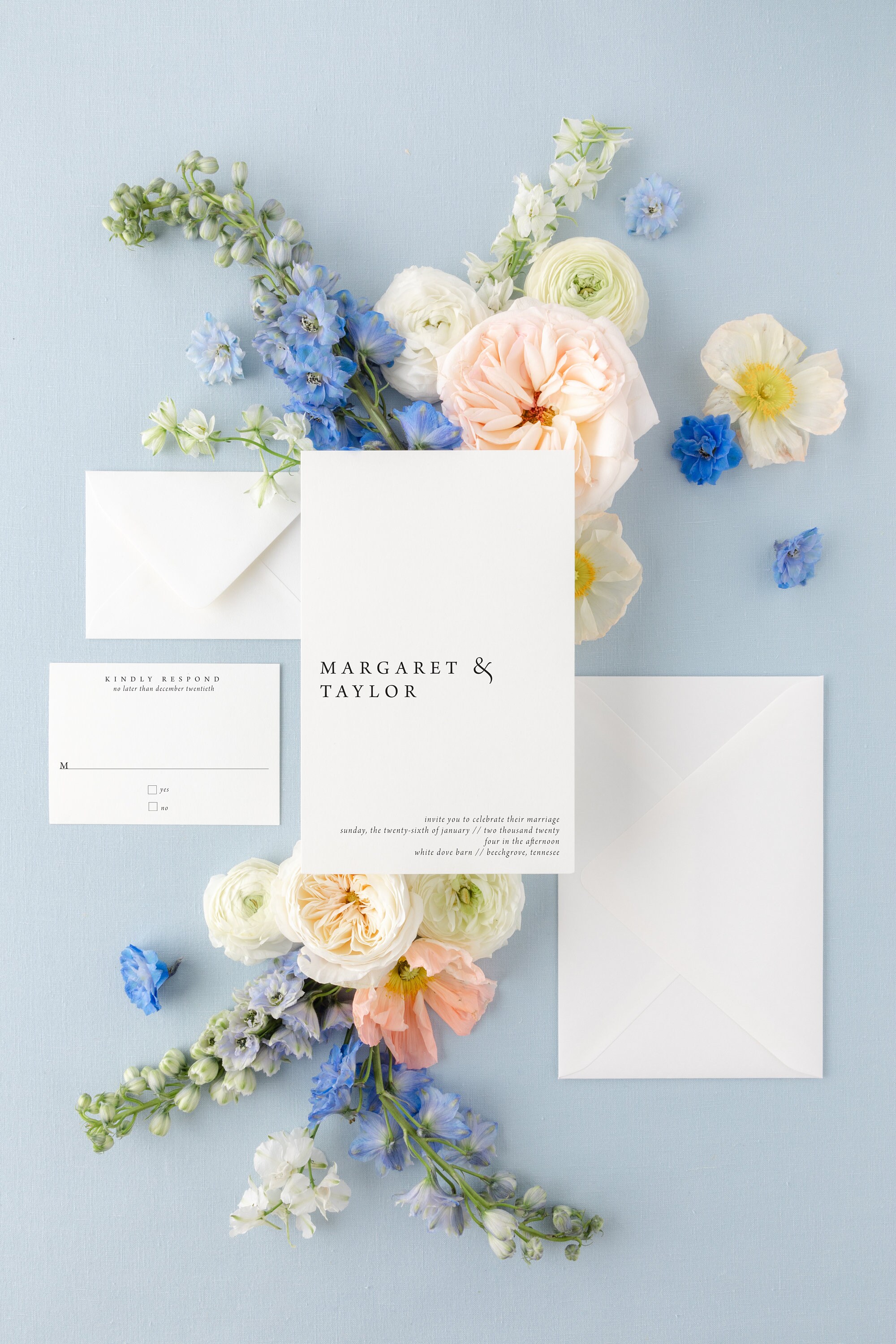 Modern Wedding Invitation Simple Invitation Minimalistic Wedding ...