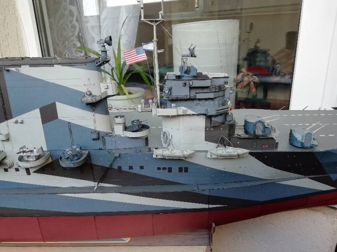 USS Saratoga CV-3 U.S. Navy carrier Paper model kit 3D | Etsy