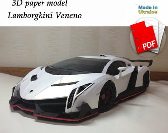 Lamborghini Papercraft Etsy