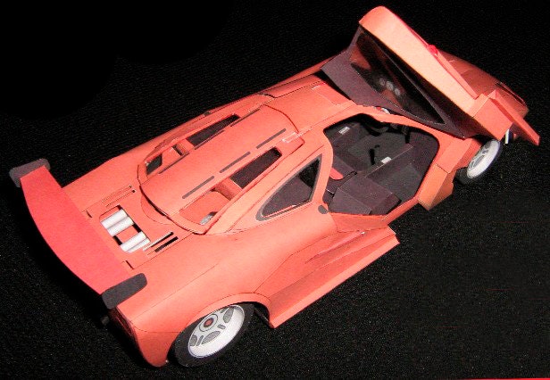Paper Model Kit Mclaren F1 papercraft 3D Paper Craft Model - Etsy Hong Kong