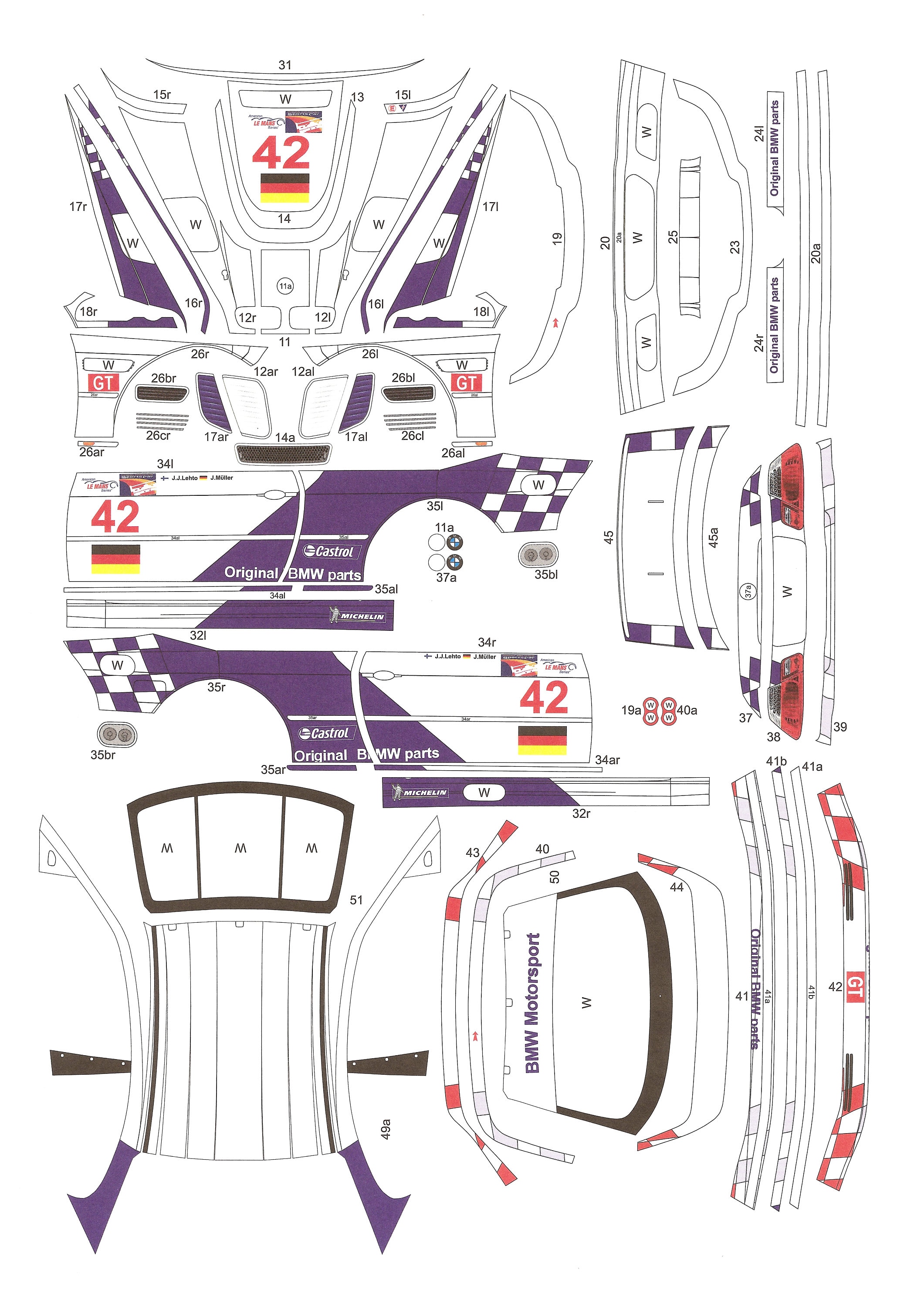 BMW M3 Gtrcar From the Game Paper Model Kit 3D Paper Craft - Etsy