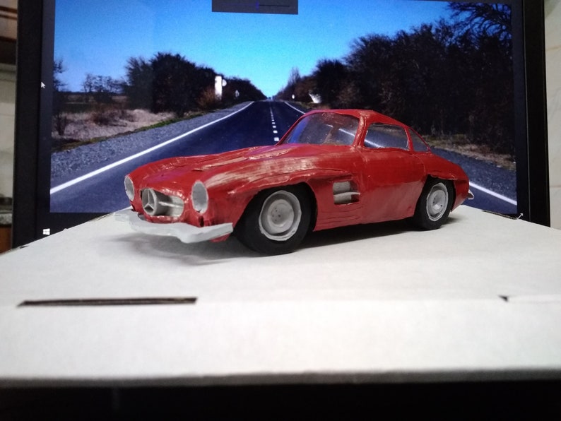 Paper Model Kit Mercedes-benz 300SL papercraft 3D Paper Craft - Etsy