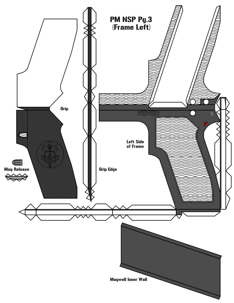 Papercraft Gun Templates Papercraft Gun Templates
