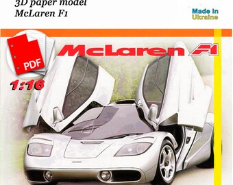 F1 Paper Car Model - Etsy