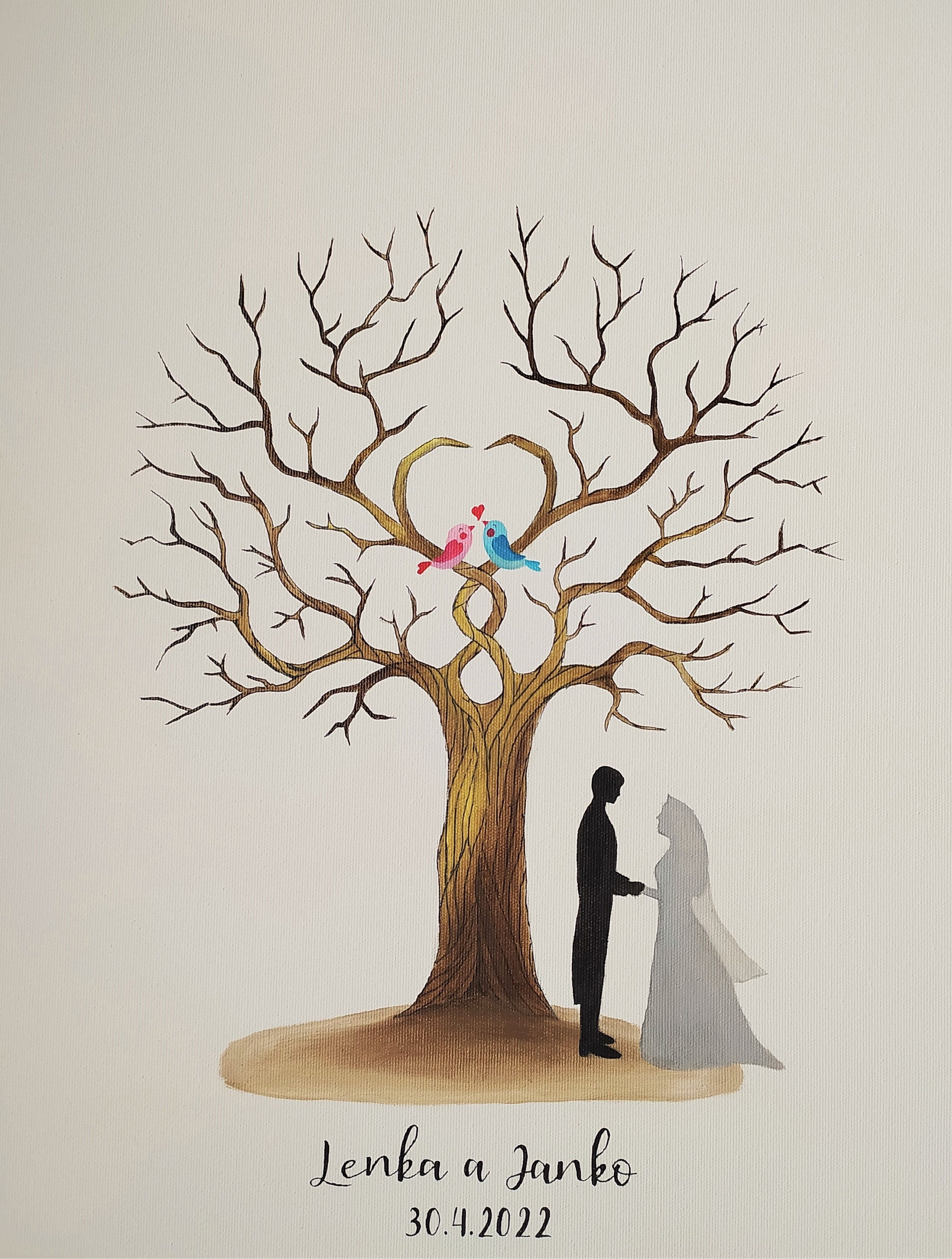 Personalised Wedding Tree 6 - Etsy