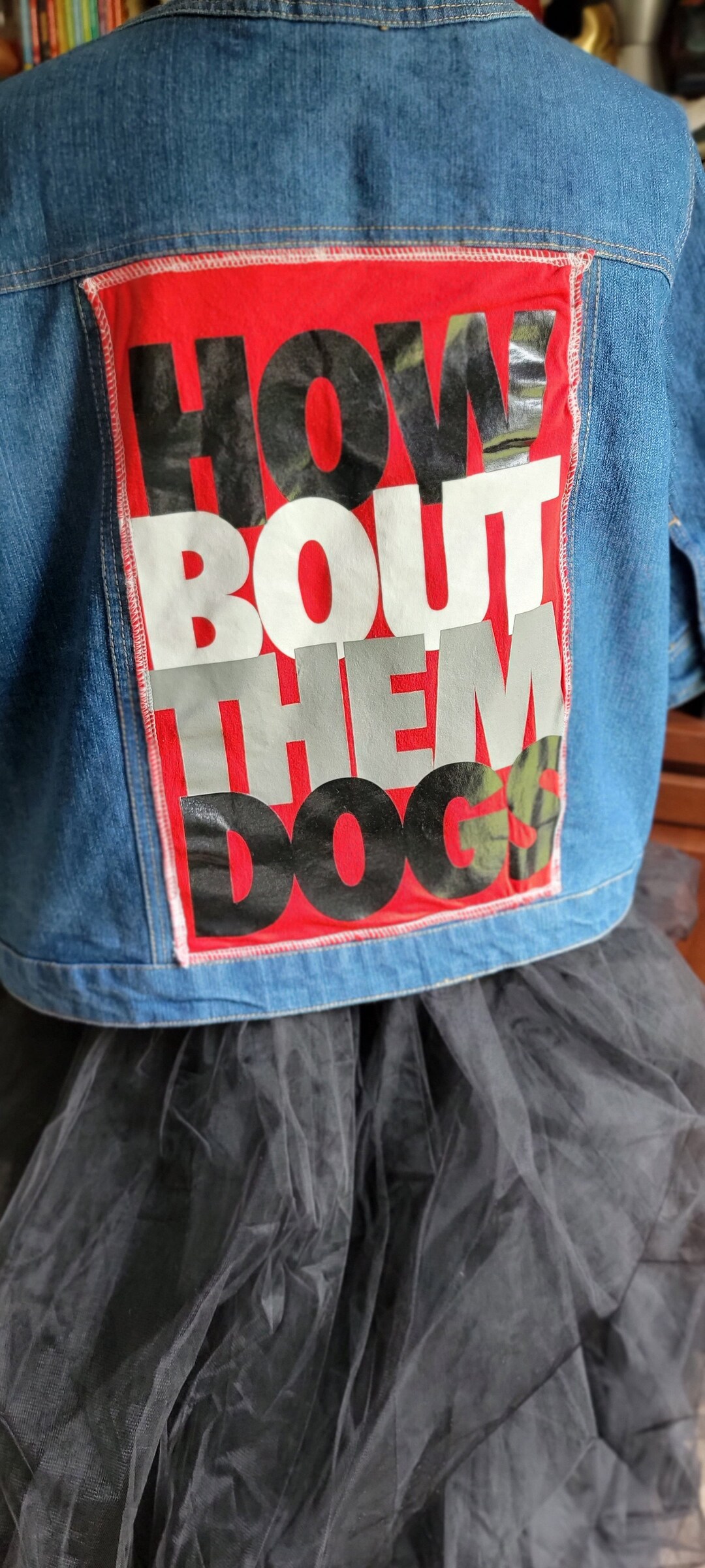 UGA Upcycled Denim Jacket Georgia Bulldogs Sz 18/20 Avenue - Etsy