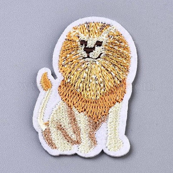 Lion Appliques Computerized Embroidery Cloth Iron On/sew on - Etsy