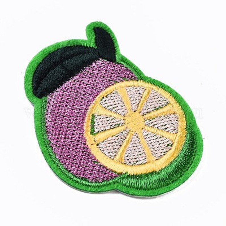 Lemon Appliques, Computerized Embroidery Cloth Iron On/sew on Patches ...