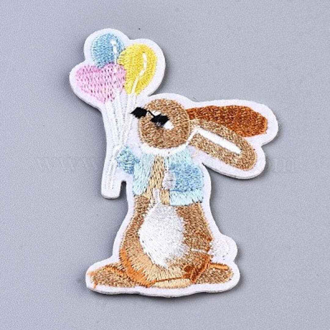 Rabbit Appliques, Computerized Embroidery Cloth Iron On/sew on Patches ...