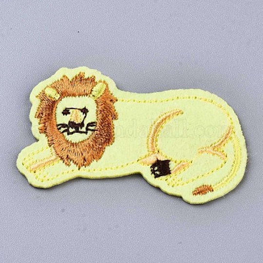 Lion Appliques, Computerized Embroidery Cloth Iron On/sew on Patches ...
