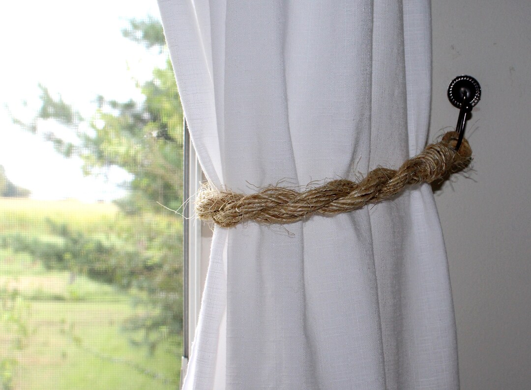 Thick Rustic Curtain Tie Back Natural & Eco Friendly Sisal Twine - Etsy
