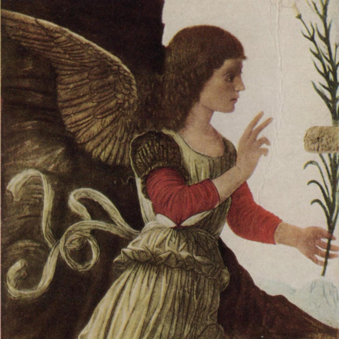 Vintage Angel Art Postcard, the Archangel Gabriel, Melozzo Da Forli ...