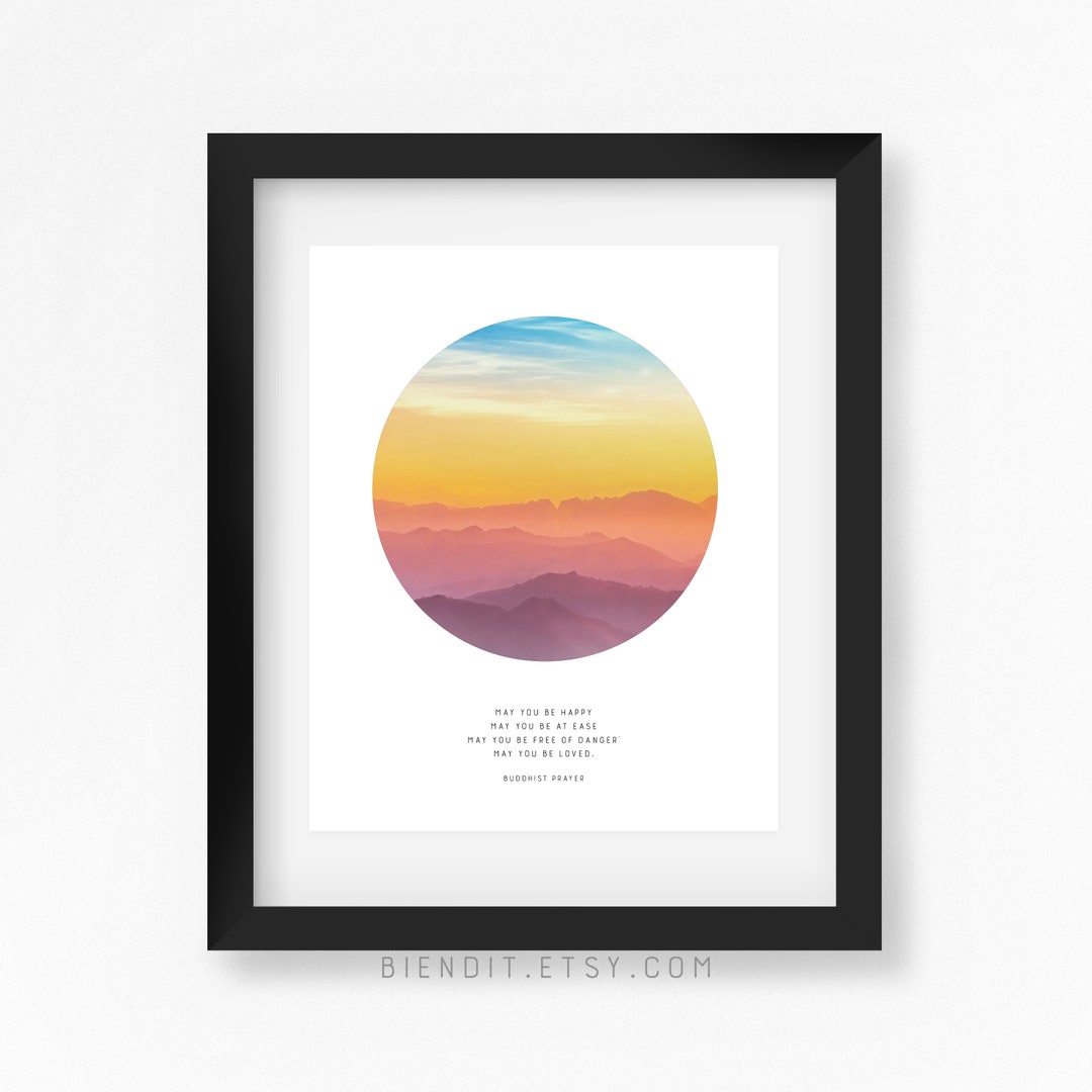 May You Be Happy, May You Be at Ease, May You Be Loved, Buddhist Prayer ...