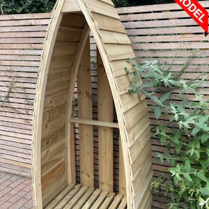 Gothic Arched - Shaped Log Store. DELIVERED FULLY Assembled-quick ...