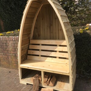 Boat/gothic Arch Shape Garden Seat/bench - Delivered Fully Assembled - Etsy