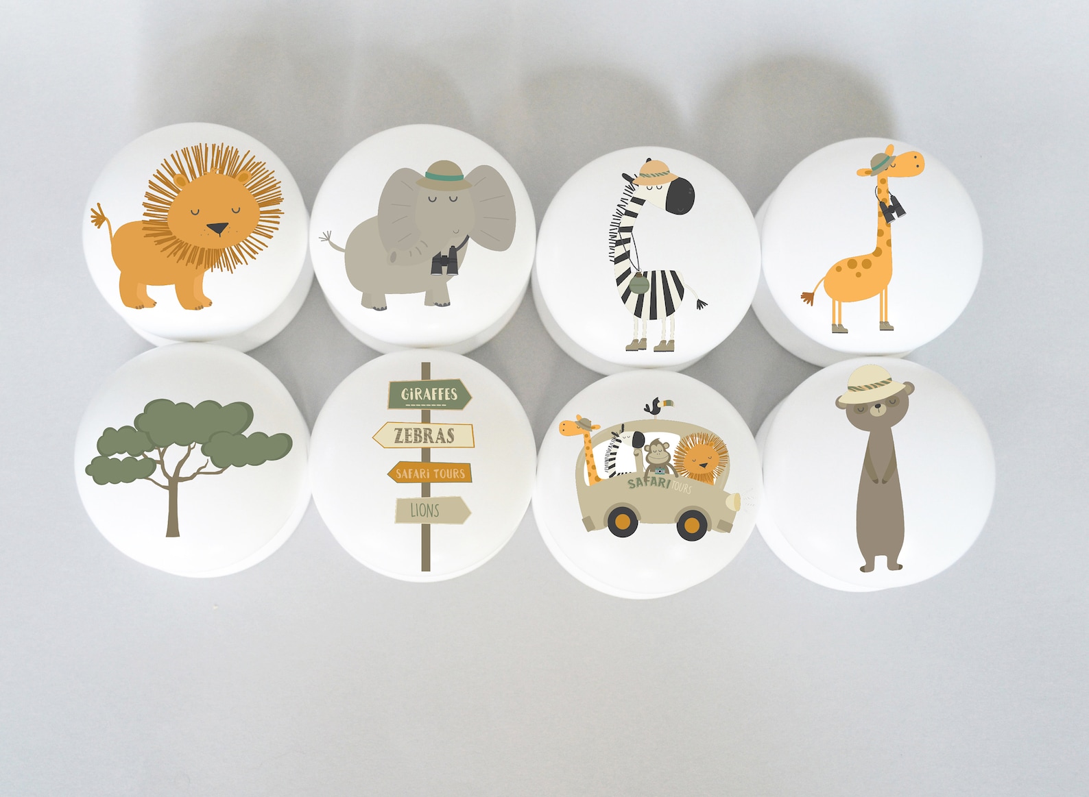 Drawer Knobs Safari Knobs Animal Knobs Door Knobs Drawer - Etsy UK