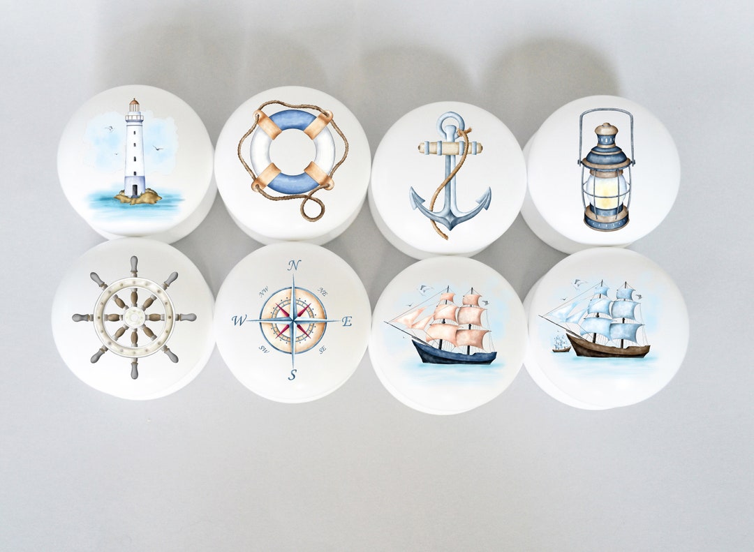 Nautical Drawer Knob, Dresser Pull, Drawer Pull, Room Decoration ...