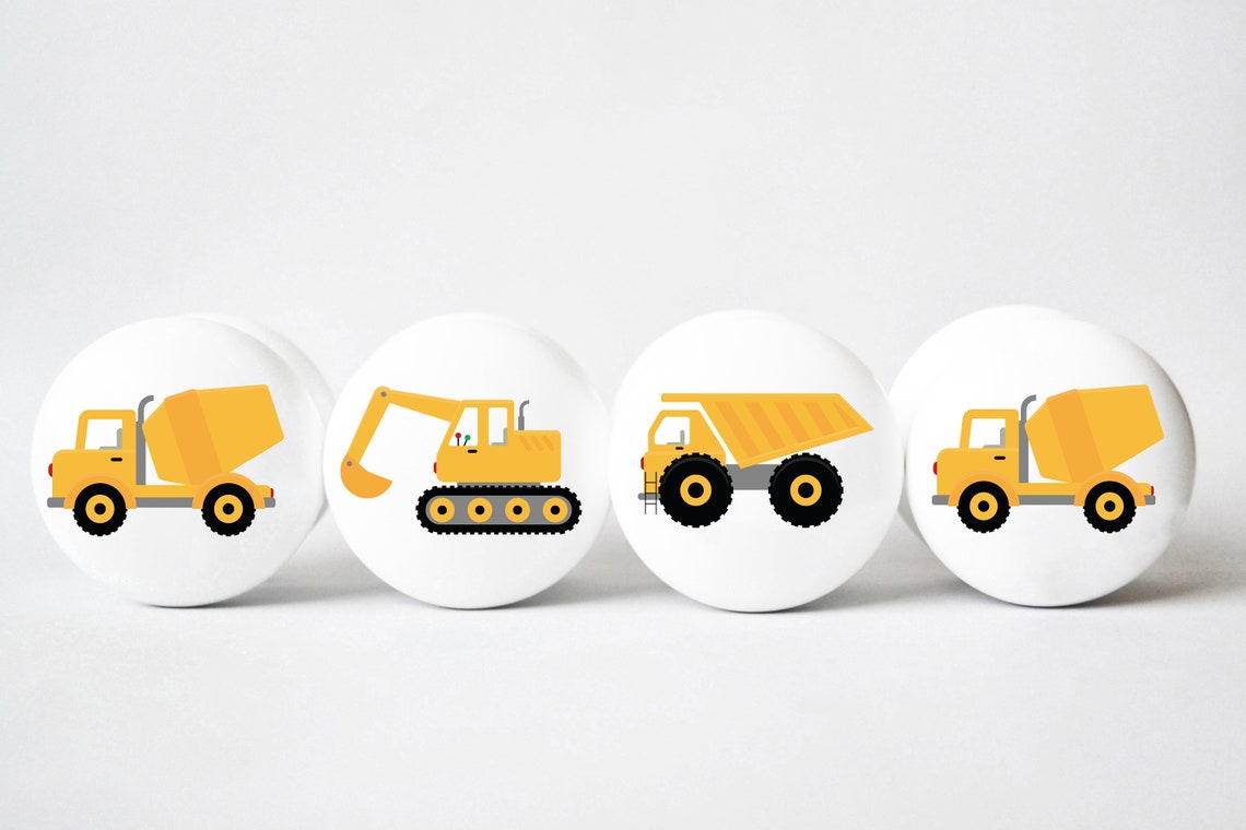 Drawer Knobs Nursery Decor Knobs Construction Knobs Pulls - Etsy UK