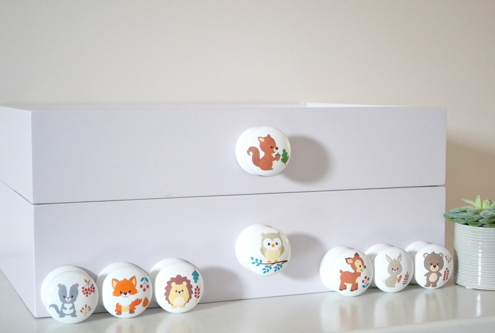 Forest Animals Drawer Knobs Drawer Pulls Dresser Pulls - Etsy