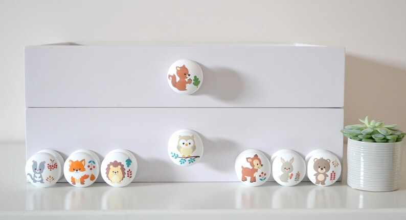 Forest Animals Drawer Knobs Drawer Pulls Dresser Pulls - Etsy