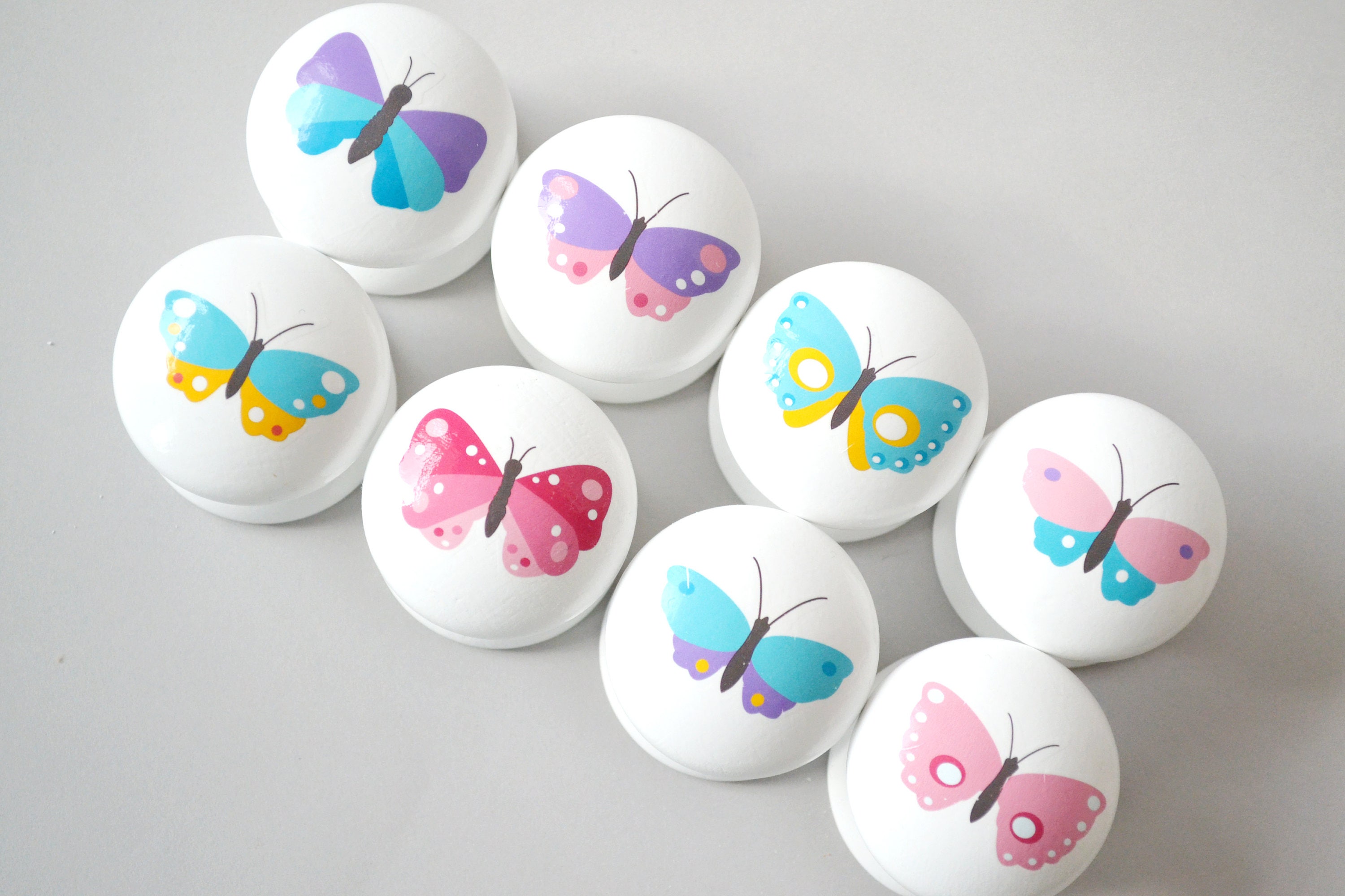 Butterfly Drawer Knobs Drawer Pulls Dresser Pulls. - Etsy