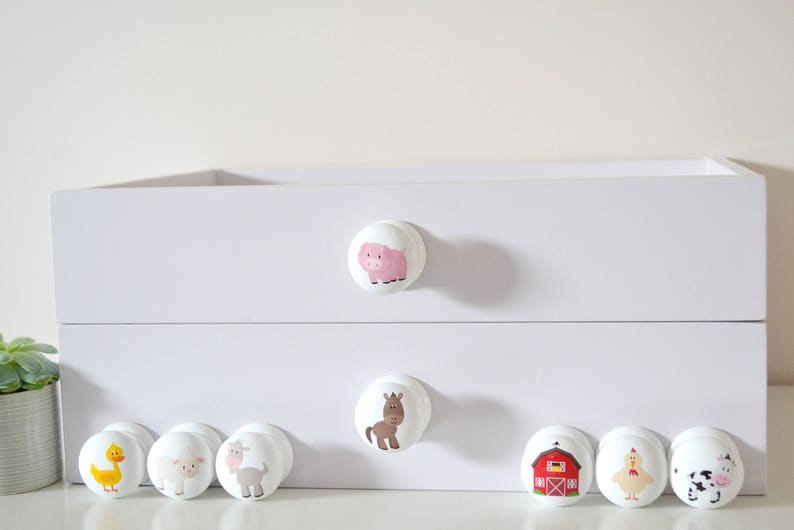 Farm Animals Drawer Knobs Drawer Pulls Dresser Pulls. - Etsy