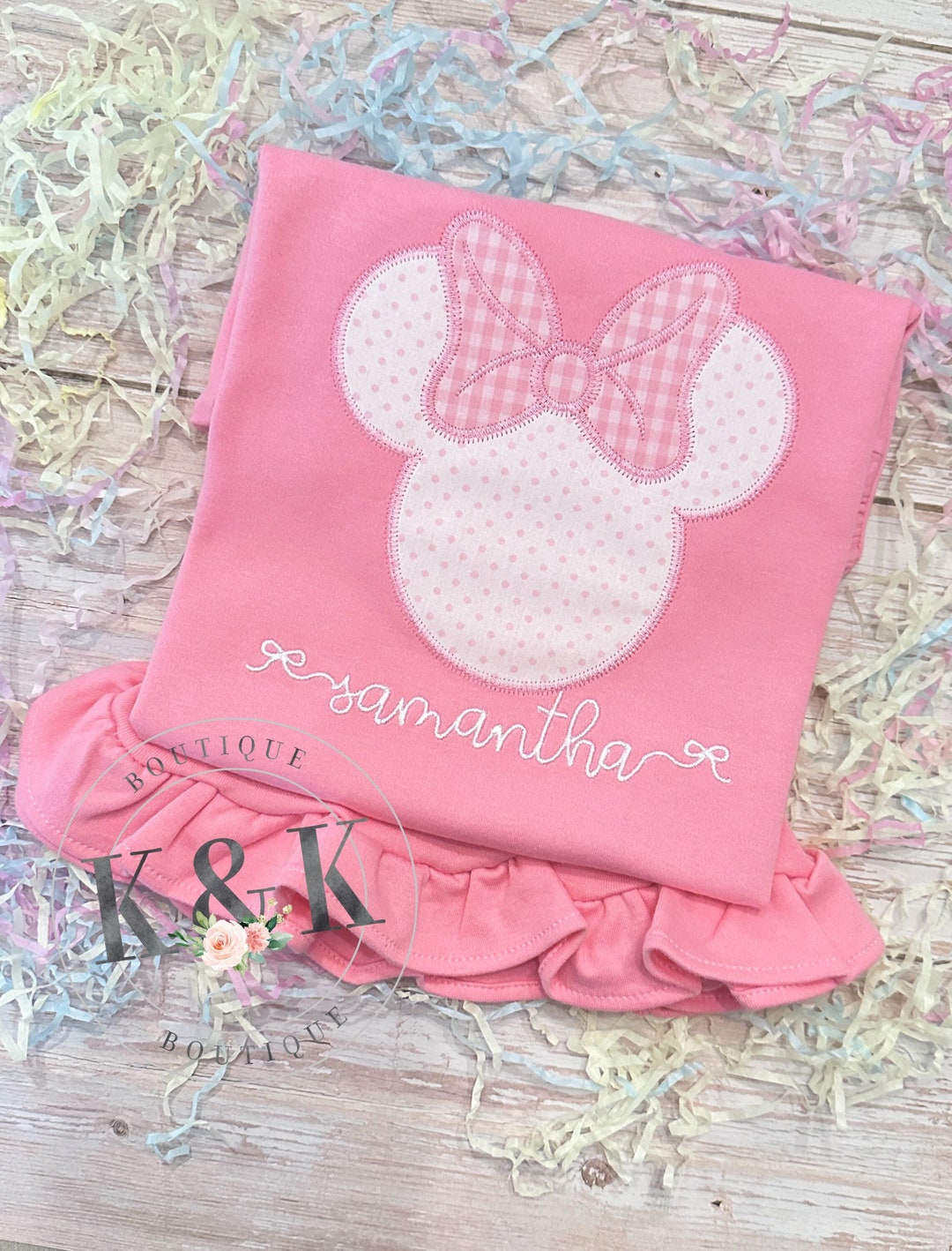 Girl Mouse Personalized Shirt | Girly Mouse Embroidery Shirt | Bubble ...