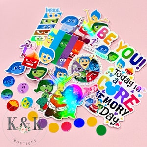 Emotions Sticker Pack, Vinyl Waterproof Stickers, Emotions Memory ...