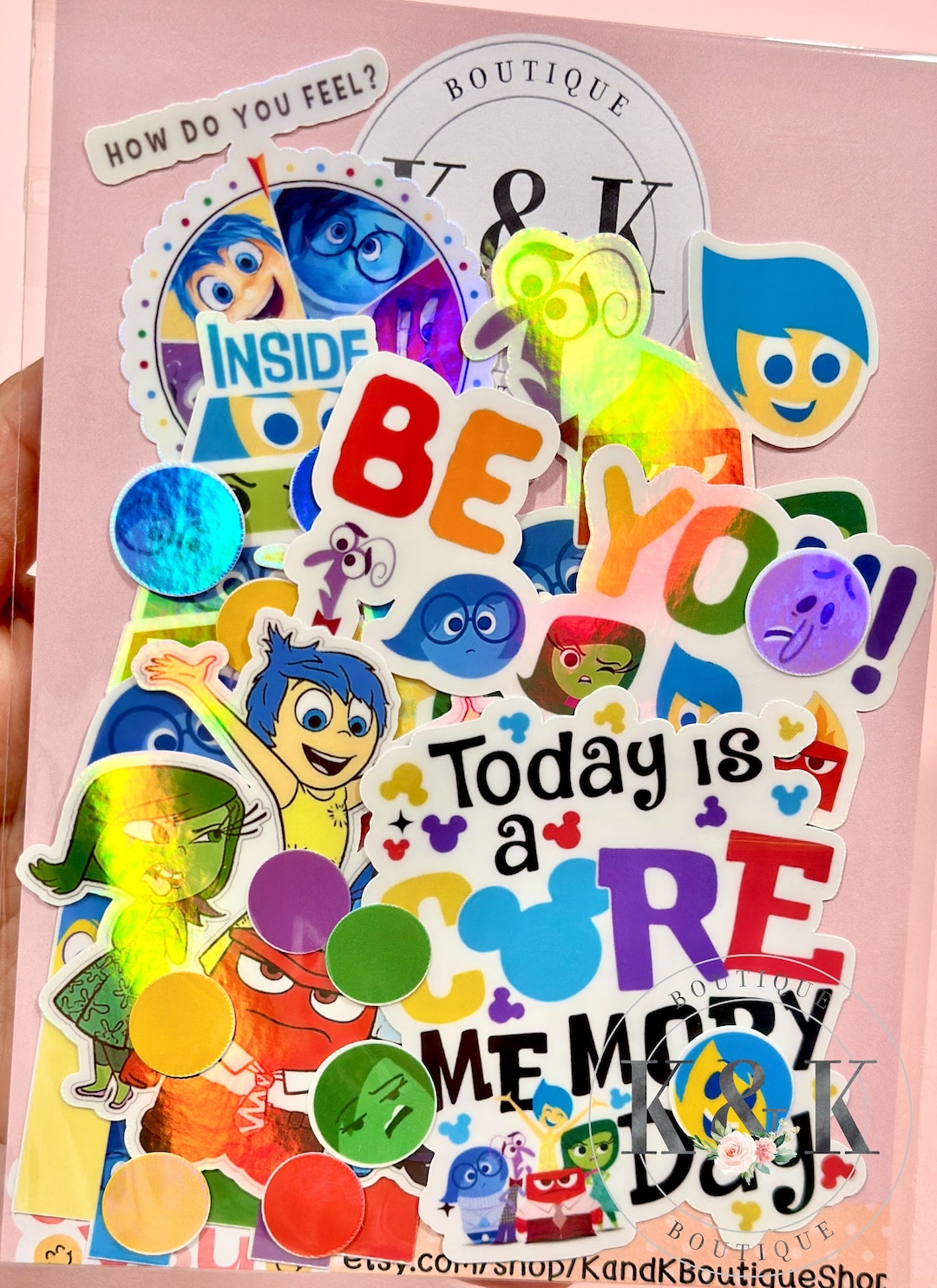 Emotions Sticker Pack, Vinyl Waterproof Stickers, Emotions Memory ...