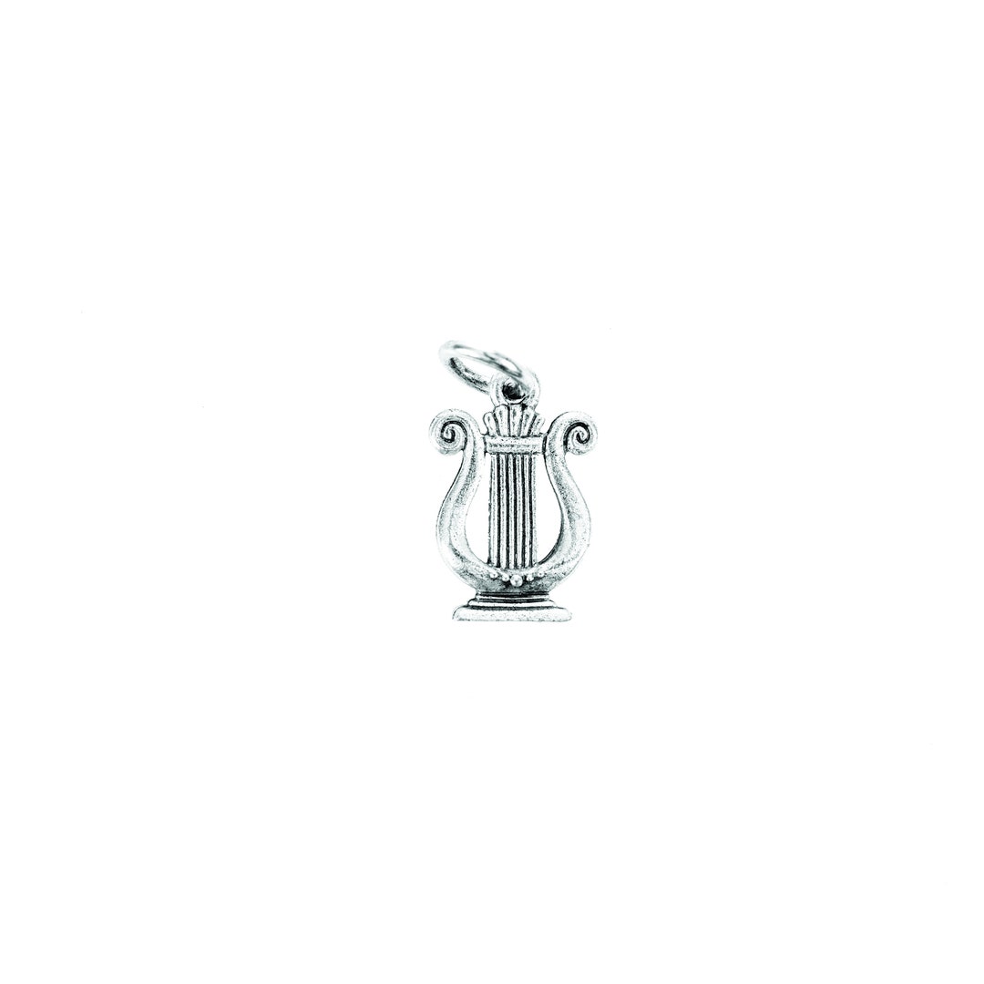 Lyre Charm - Set of 10 - Etsy