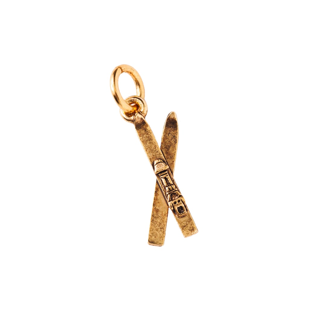 Ski Charm - Set of 10 - Etsy