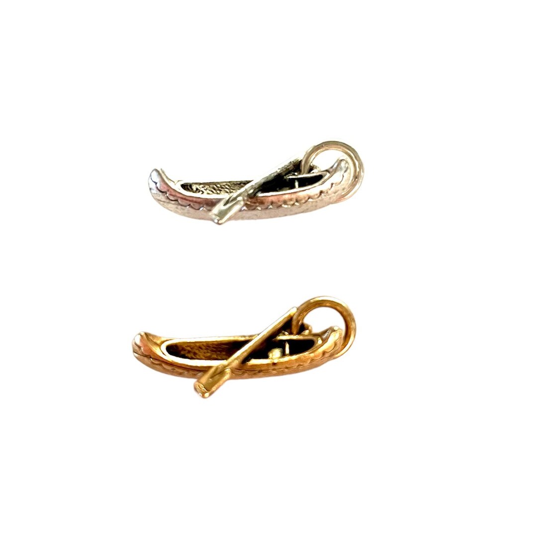 Canoe Charm- Set of 10 - Etsy